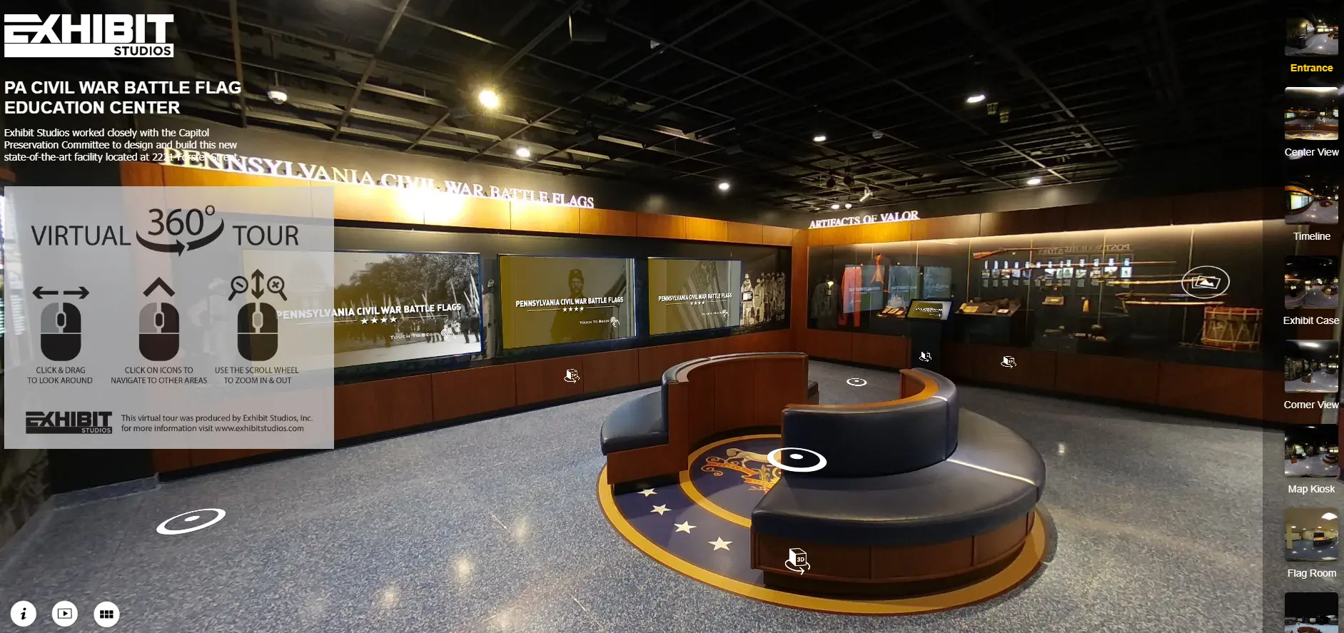 360 Tour The Pennsylvania Civil War Battle Flag Education Center